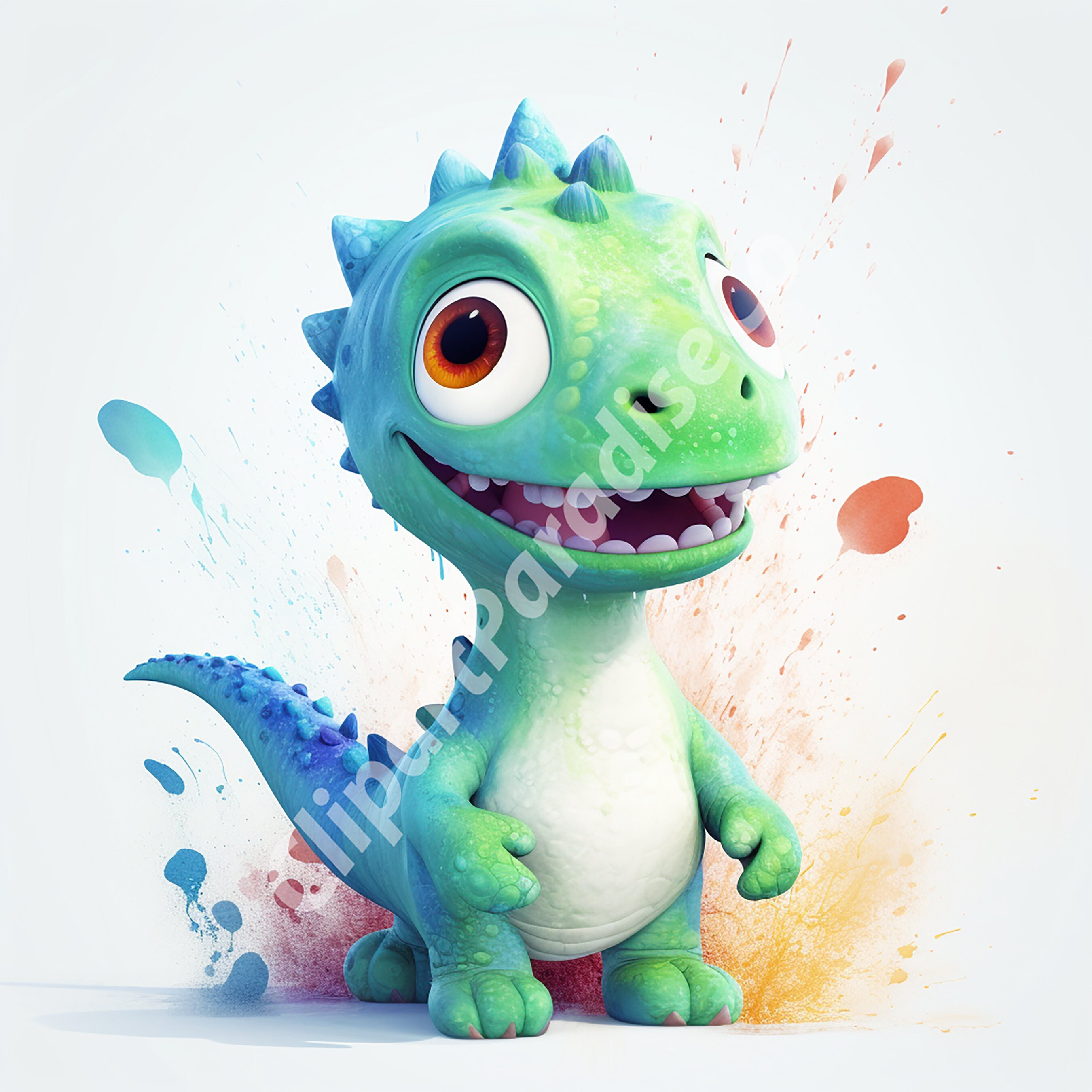 8 Cute Dinosaur Clip Art Collection: 8 High Quality Images for Digital ...