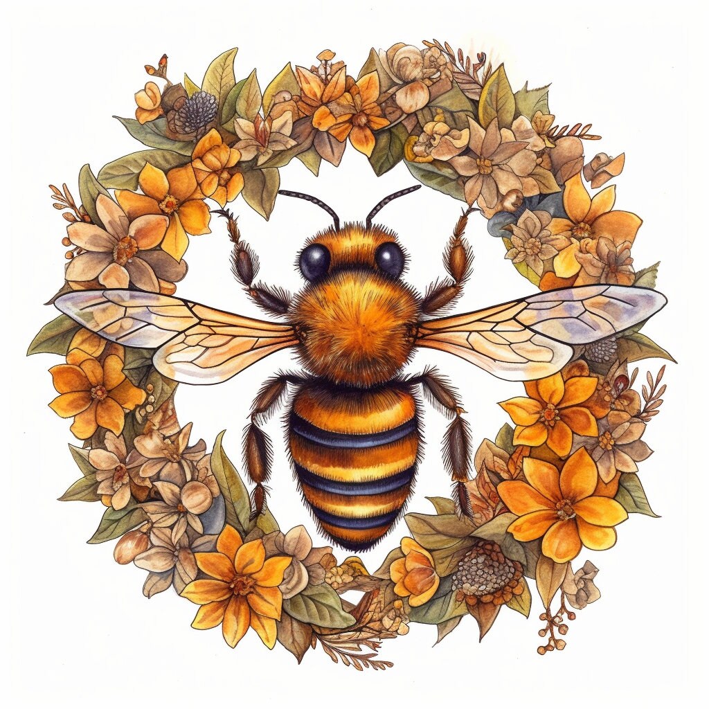 7 Honey Bee Clipart Collection : 7 High Quality Images - Etsy