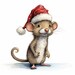 8 Christmas Mouse- Santa Clipart : 8 High Quality Images Collection ...
