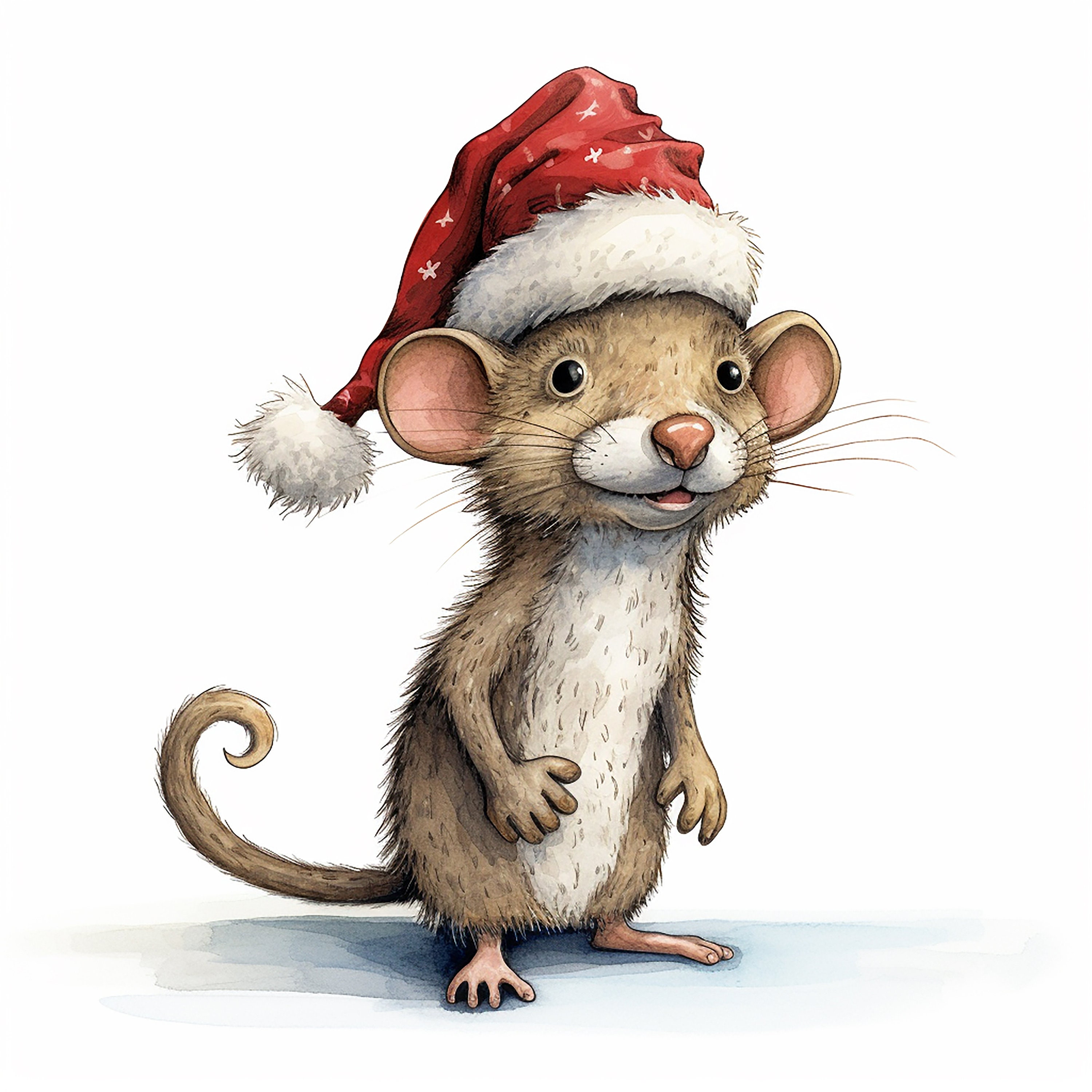 8 Christmas Mouse Santa Clipart : 8 High Quality Images Collection ...