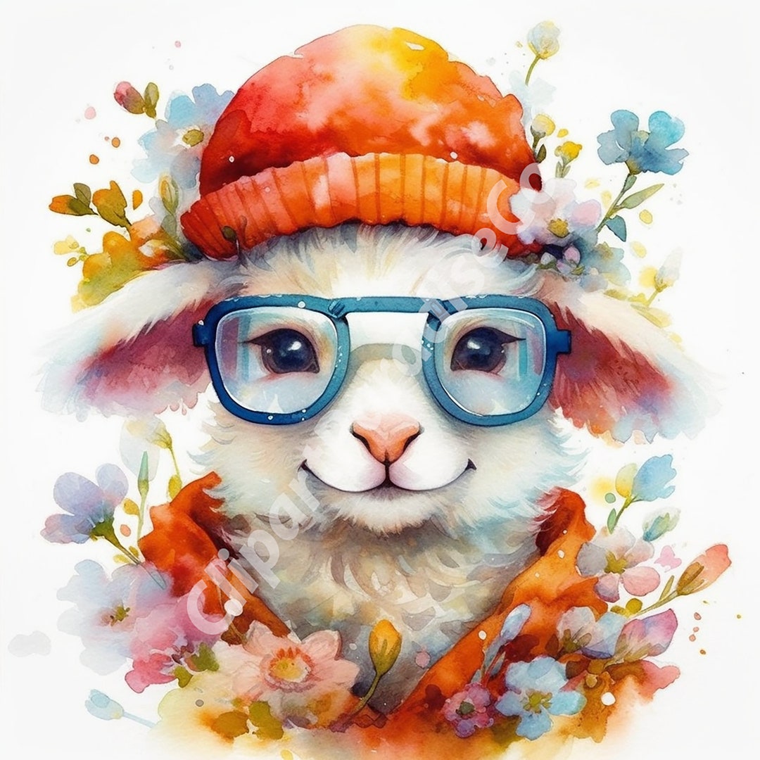 Cute Sheep Clip Art : 10 High Quality Images Collection Bundle 2th ...