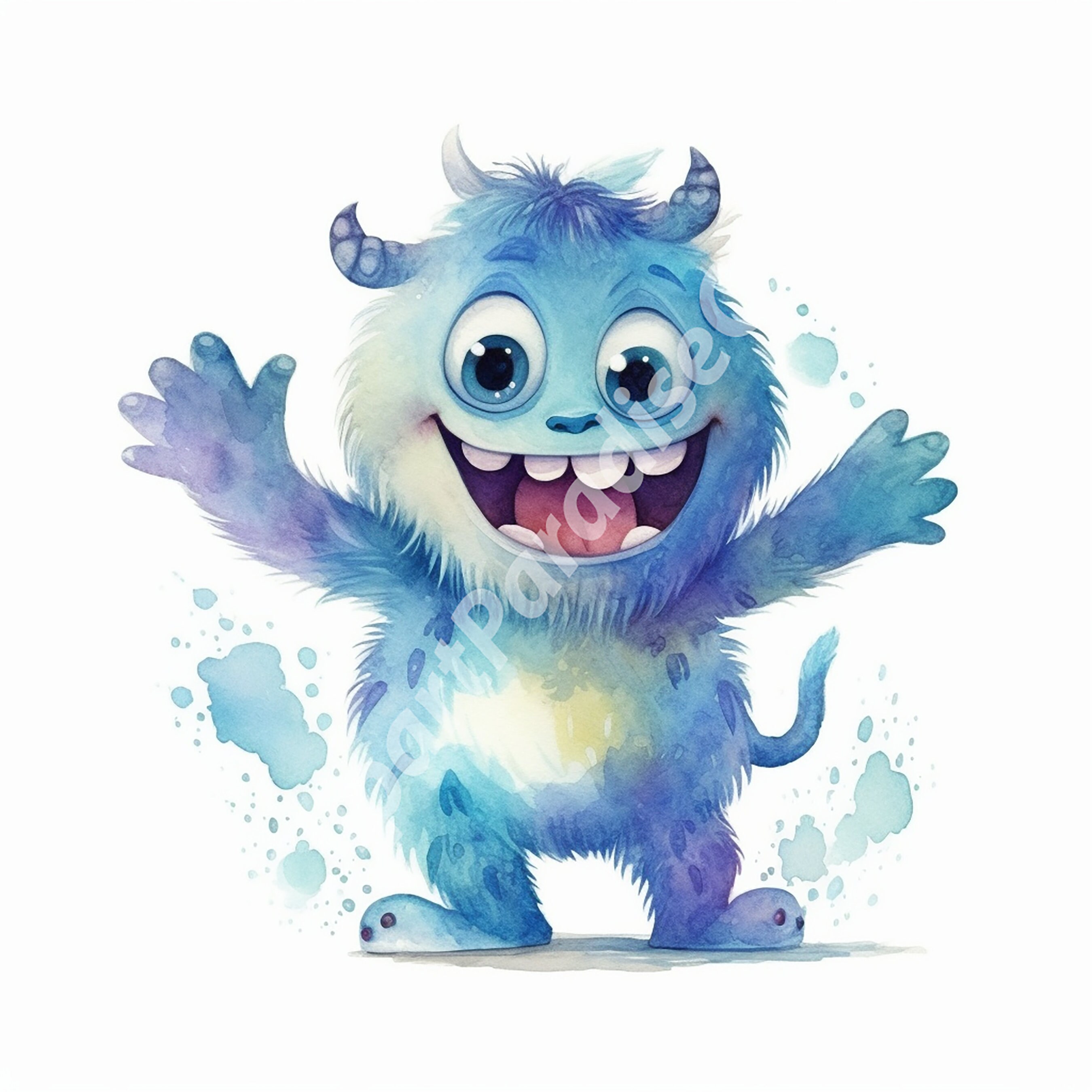 20 High Quality Jpgs Cute Monster Clipart Collection, Digital Download ...