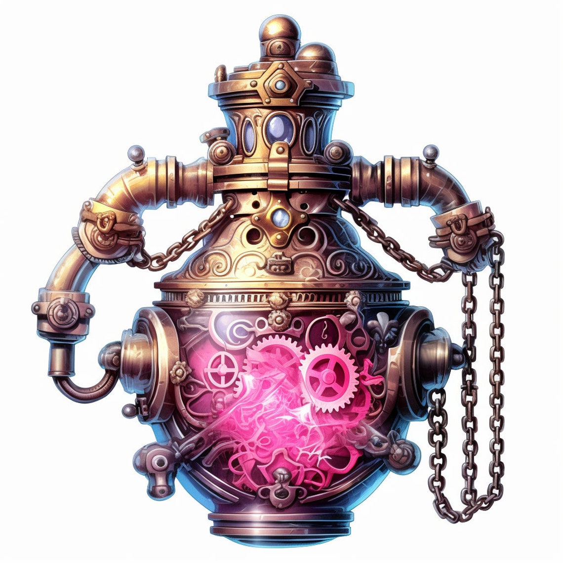 7 Steam Punk Potion Clip Art Collection: 7 High Quality Images for ...