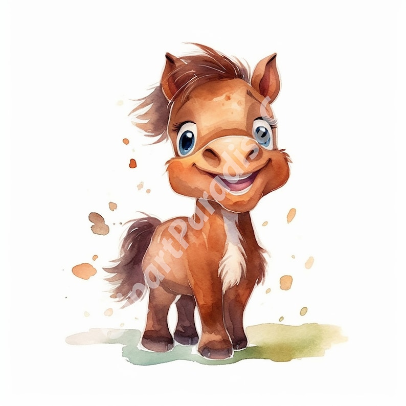10 Cute Horse Clip Art Collection: 10 High Quality Images Instant ...