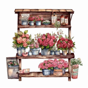 18 Flower Stand Clipart : 18 Water Color High Quality Images Collection ...