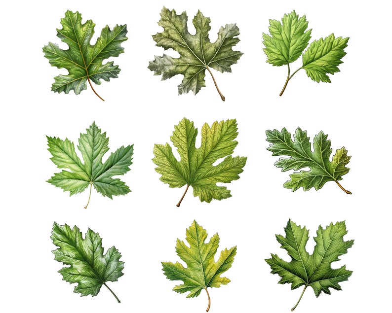 10 Leaf Design Clipart : 10 High Quality Images Collection -perfect for ...
