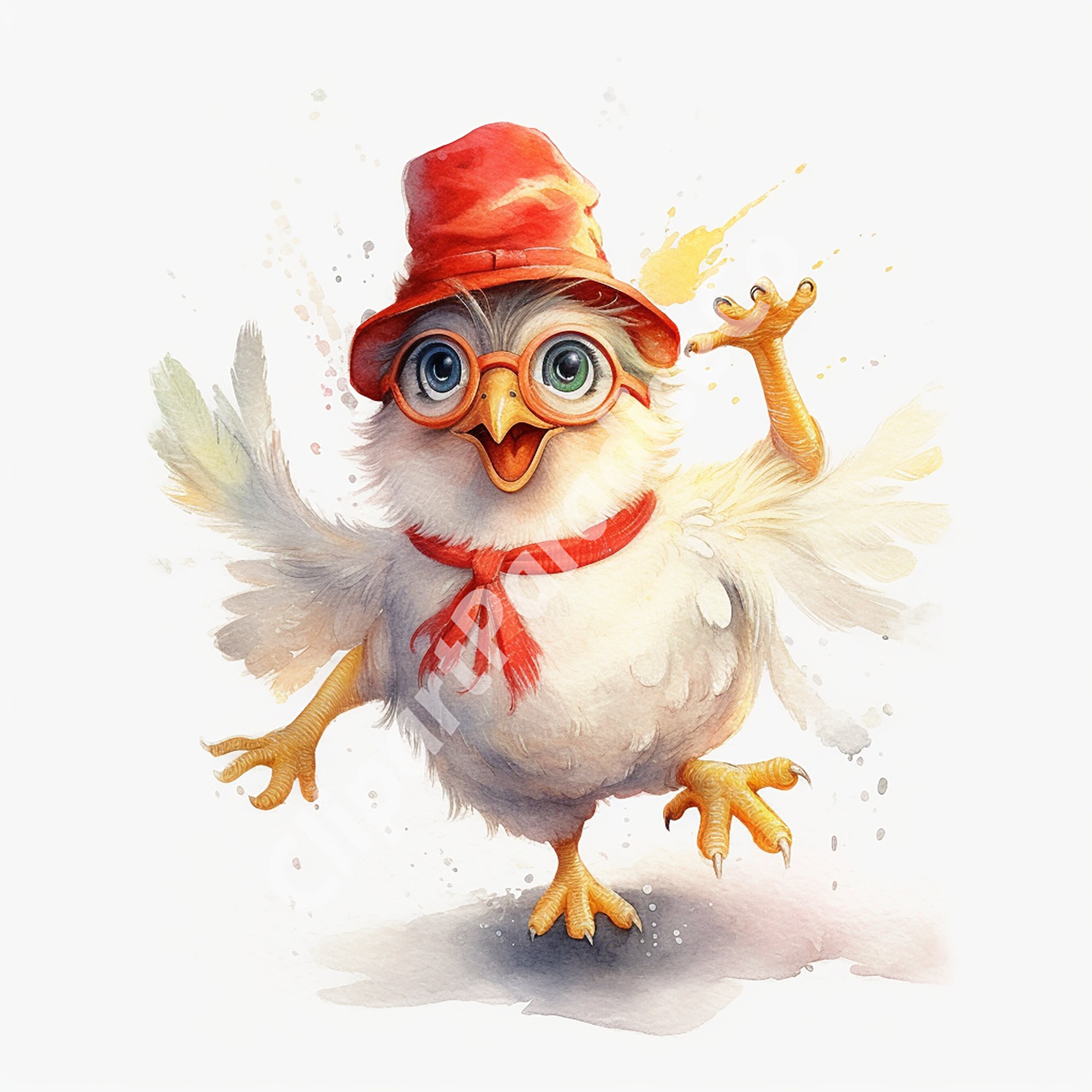 Cute Chicken Clipart : 10 High Quality Images Collection Bundle 2th ...