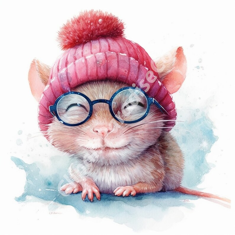 Mouse Rat Clip Art Collection: 9 High Quality Images Bundle 9th Digital ...