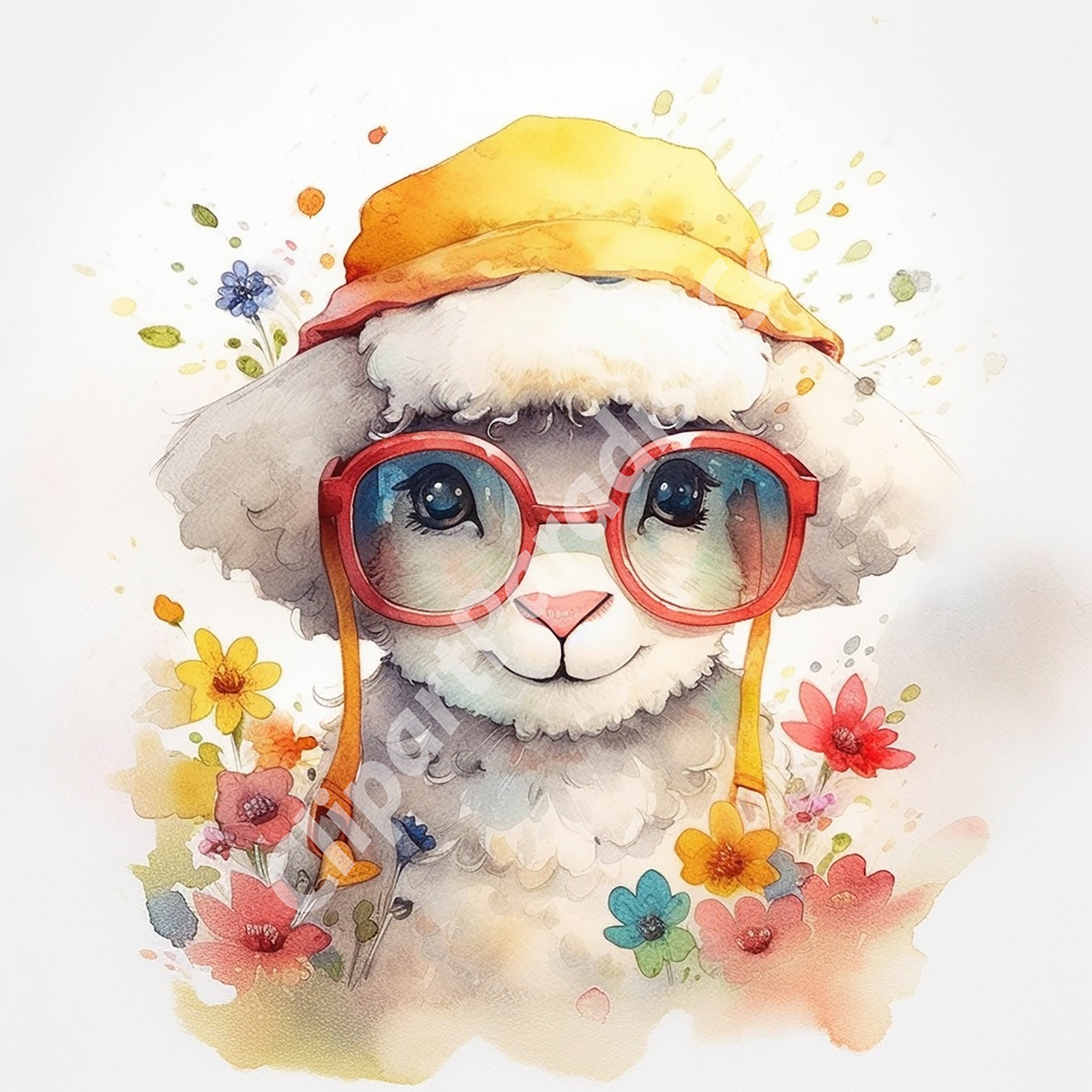 Cute Sheep Clip Art : 7 High Quality Images Collection Bundle 3th ...