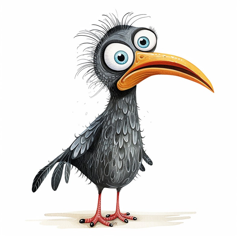 13 Cute Ugly Bird Clipart : 13 High Quality Images Collection -instant ...