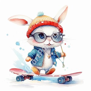 10 Bunny Clip Art Collection: 10 High Quality Images Bundle 1th ...