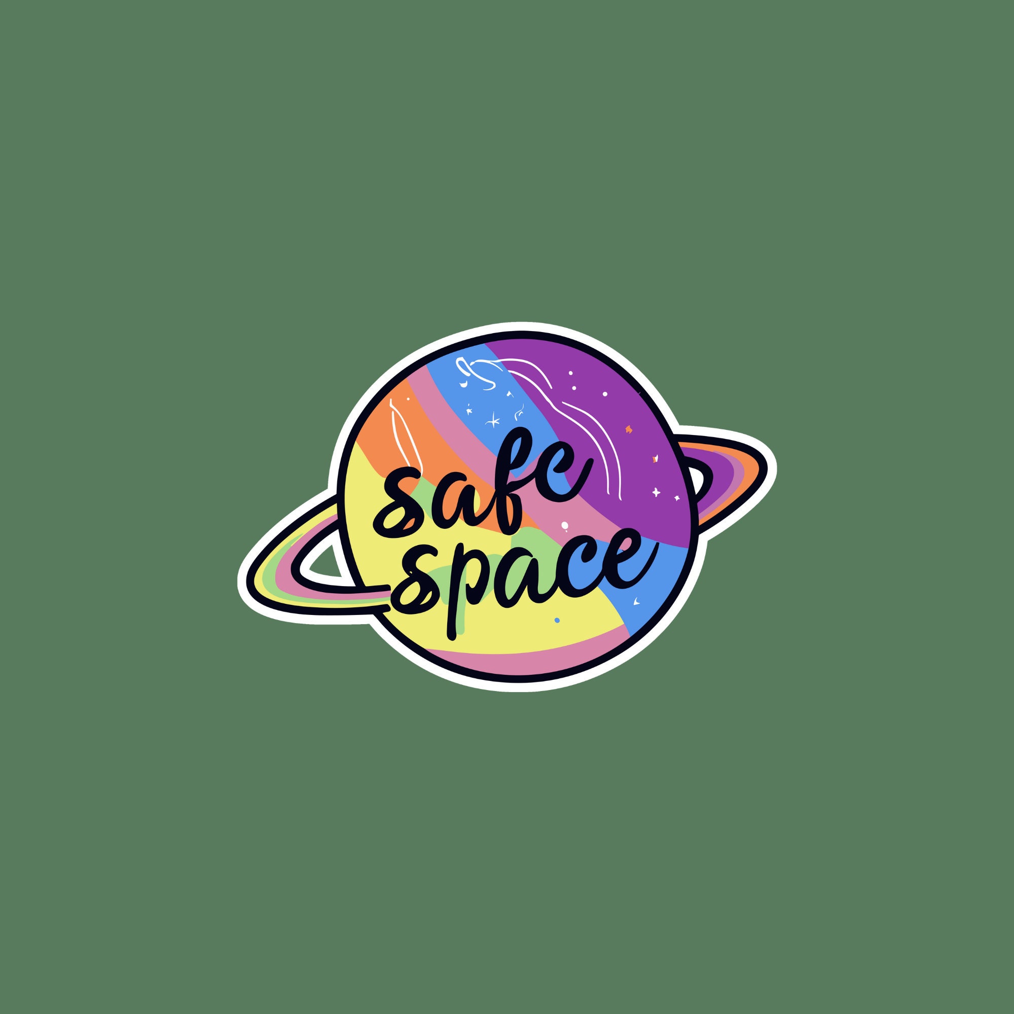 Safe Space Sticker Neurodiversity LGBTQ Ally Vinyl Decal - Etsy