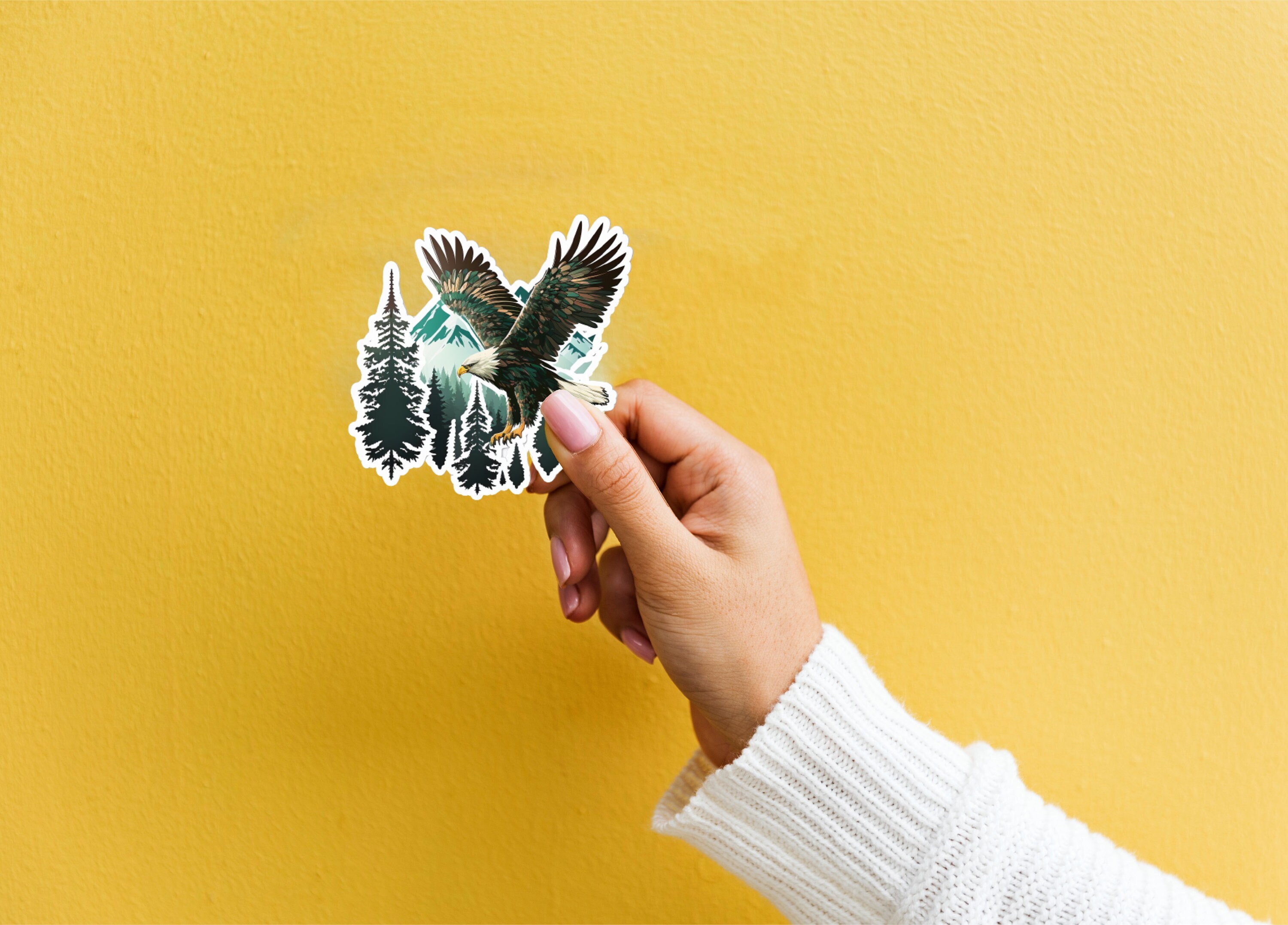 Flying Eagle Sticker | Vinyl Decal for Car, Laptop, or Window ...