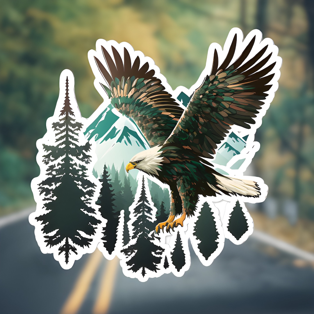 Flying Eagle Sticker Vinyl Decal for Car Laptop or Window - Etsy