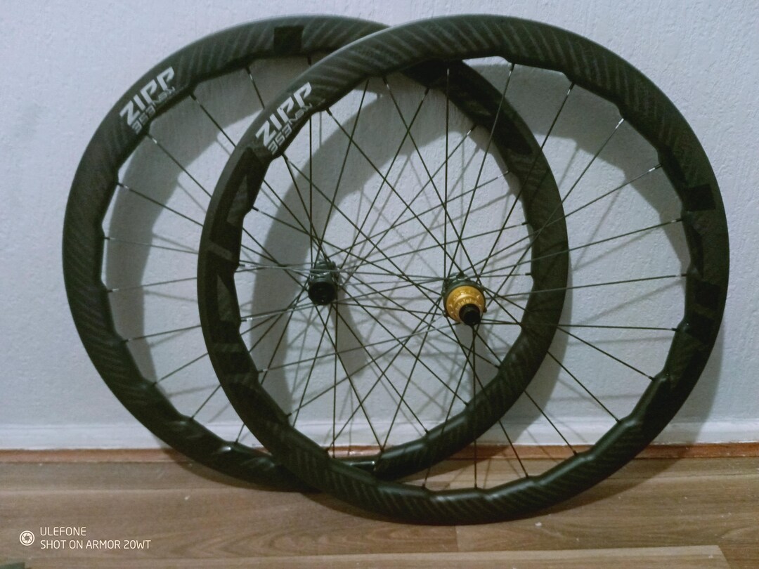 Zipp 353 NSW Carbon Clincher Wheelset DT Carbon Spokes Carbon Tactics ...
