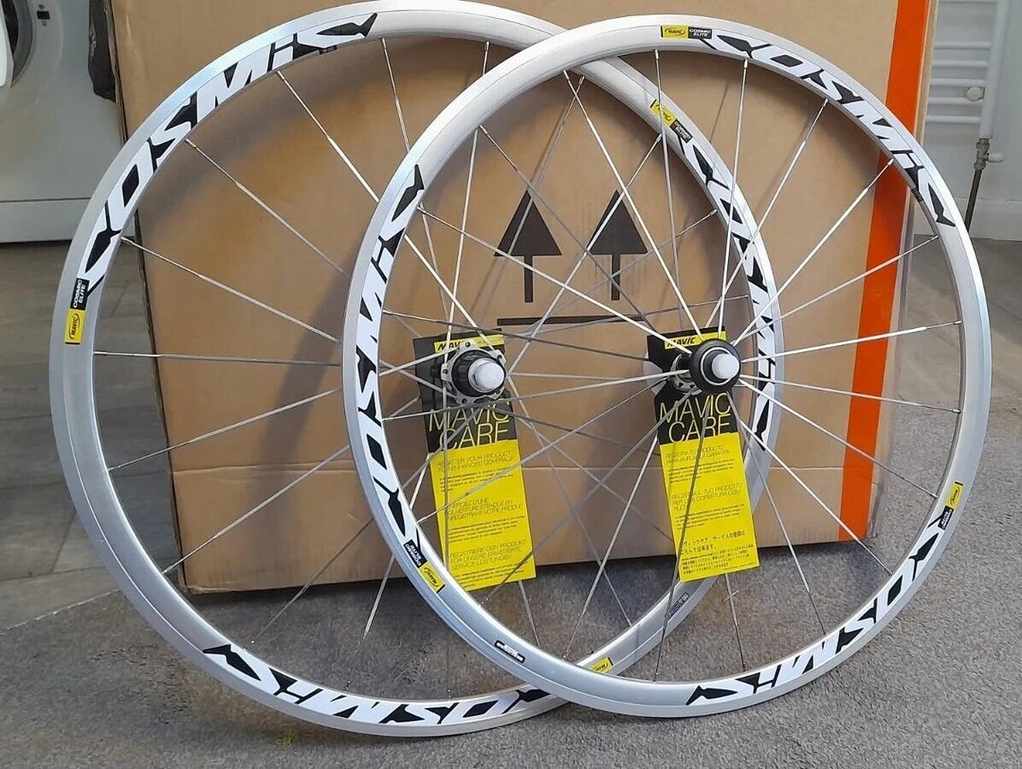 Mavic Cosmic Elite Silver UST Wheelset 700c 28" V Brakes 1.7kg Sram ...