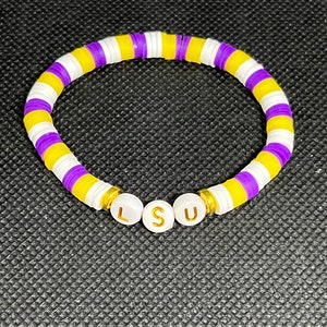 LSU Gameday Bracelets - Etsy
