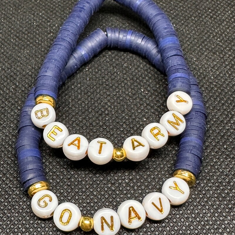 Navy Bracelet - Etsy