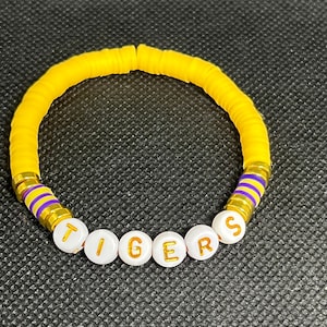 LSU Gameday Bracelets - Etsy