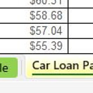 Track Your Car Loan Payment With Ease - Excel Spreadsheet for ...