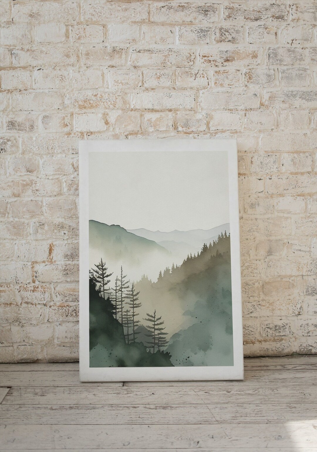 Watercolor Forests ~ Great Smoky Mountains ~ Nursery Decor ~ Landscape ...