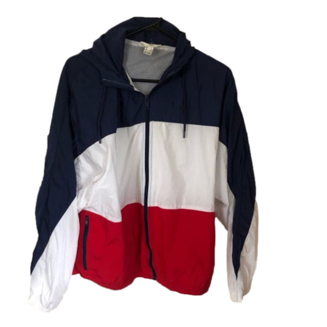 Urban Heritage Mens Full Zip Colour Block Windbreaker Jacket - Etsy