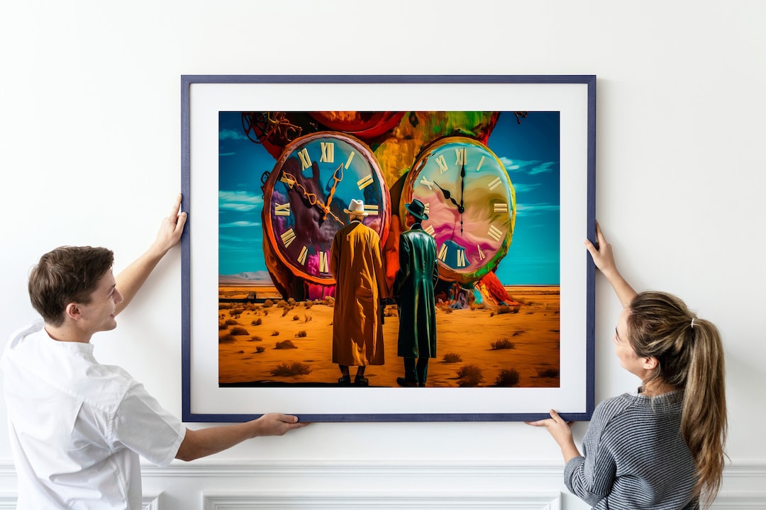 Time Keepers Version 1, Surreal Wall Art, Digital Print, Dali Sytle ...