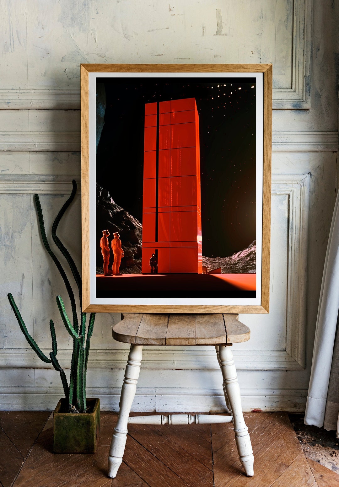 2001 Space Odyssey Themed Monolith Art, Poster, Wall Print : Digital ...