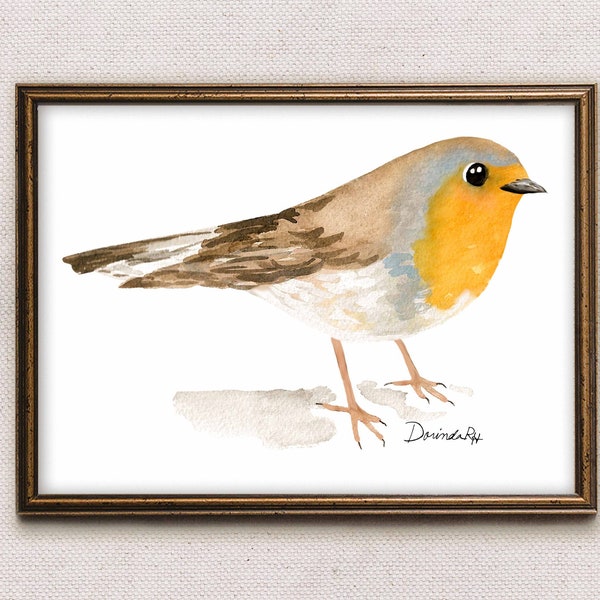 Robin Painting - Etsy