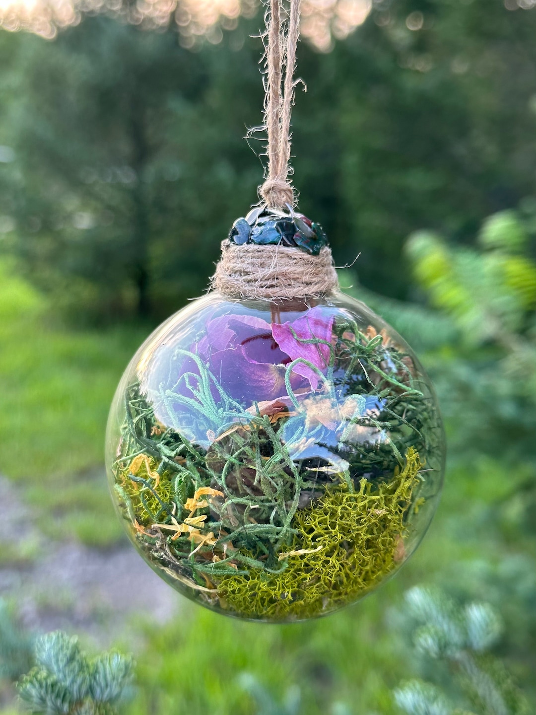 Home Protection Witch Ball Sealed With Bloodstone | Anti-anxiety Witch ...