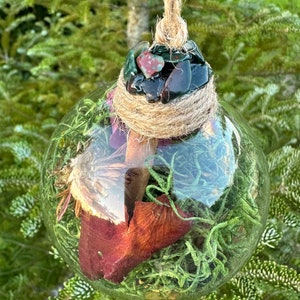Home Protection Witch Ball Sealed With Bloodstone | Anti-anxiety Witch ...