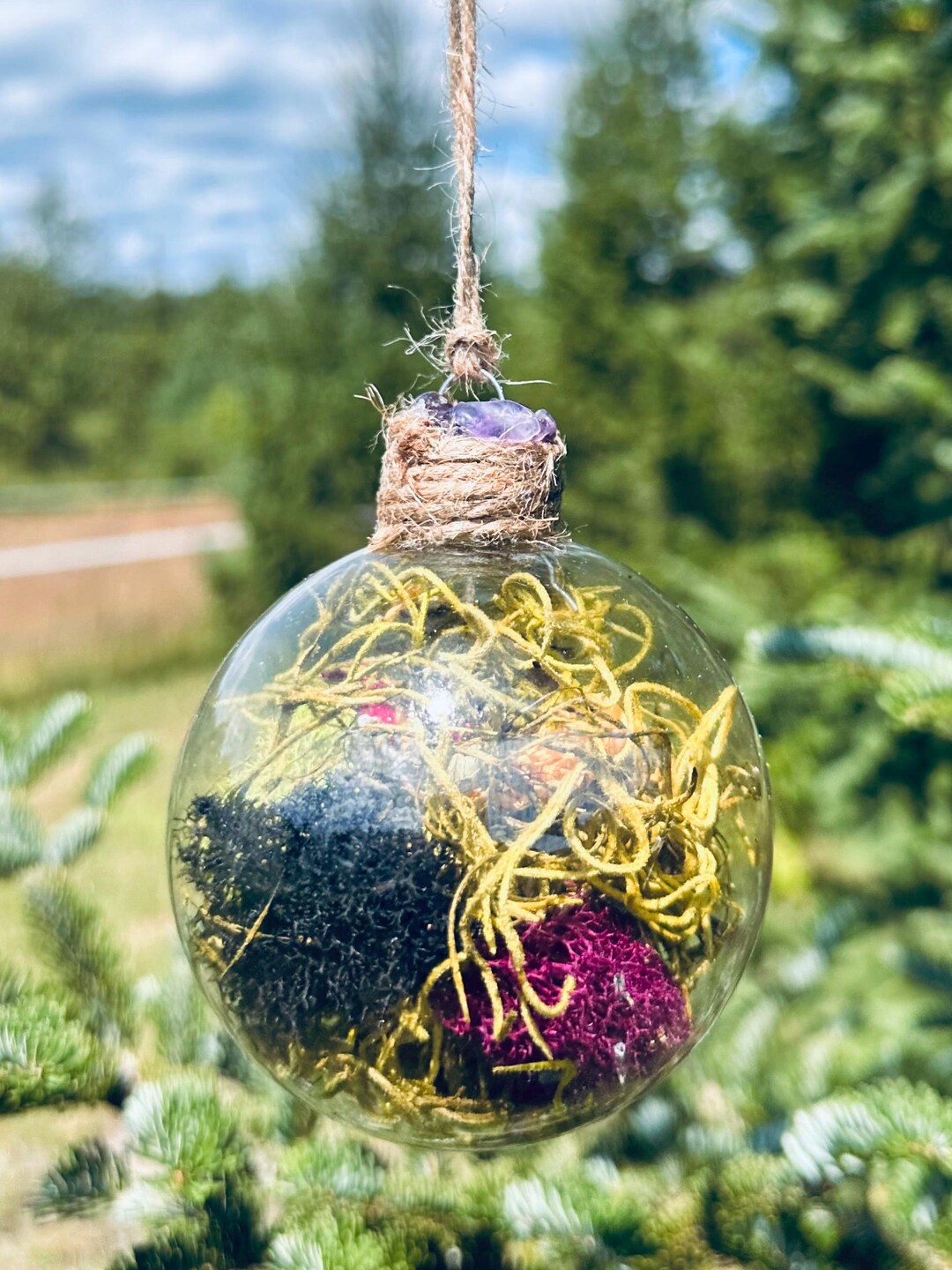 Handcrafted Amethyst Witch Ball: Home Protection Amulet - Etsy