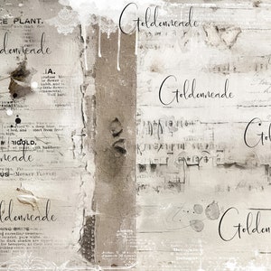 Neutral Collage Papers Set 2 - Etsy