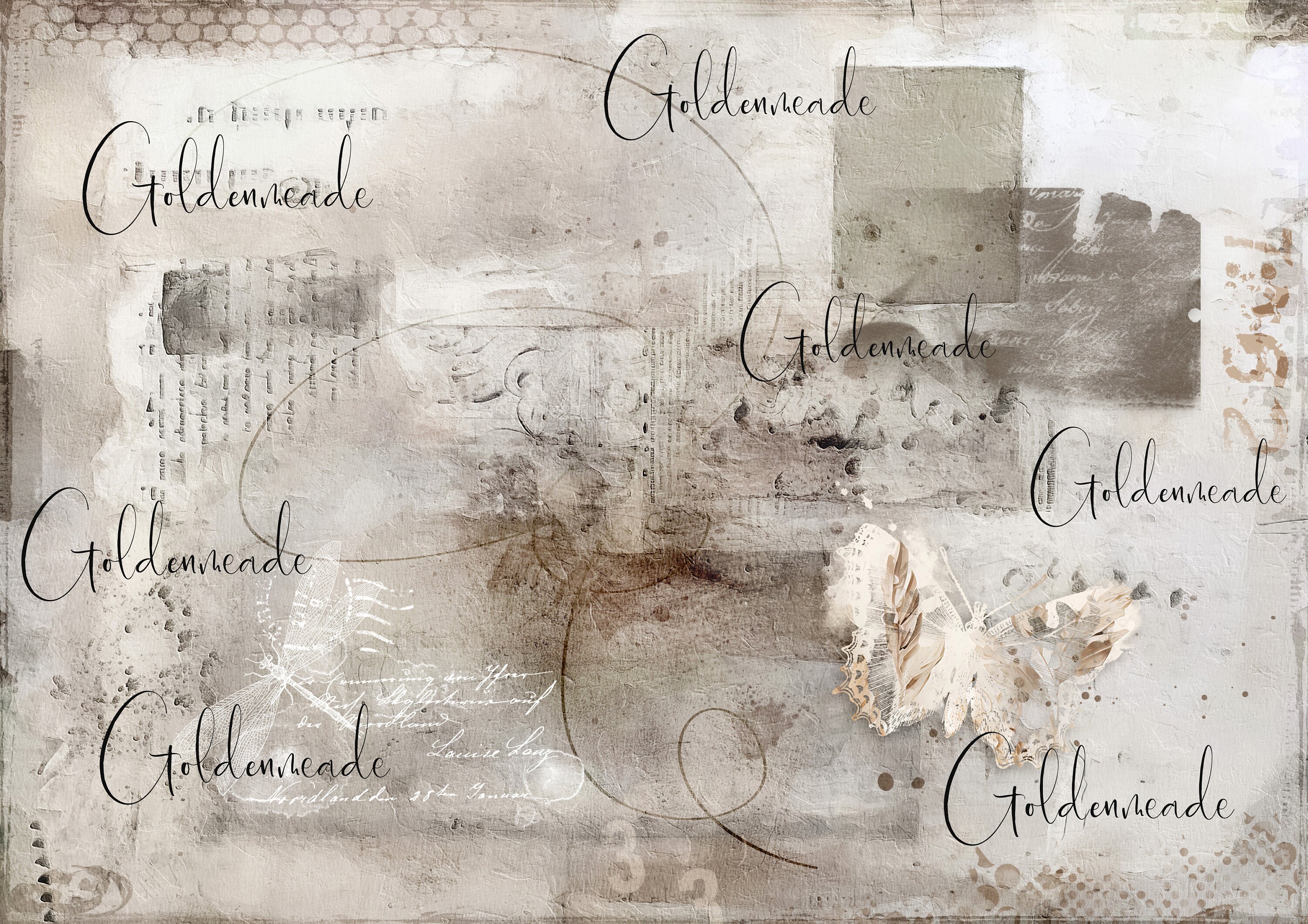 Neutral Collage Papers Set 2 - Etsy