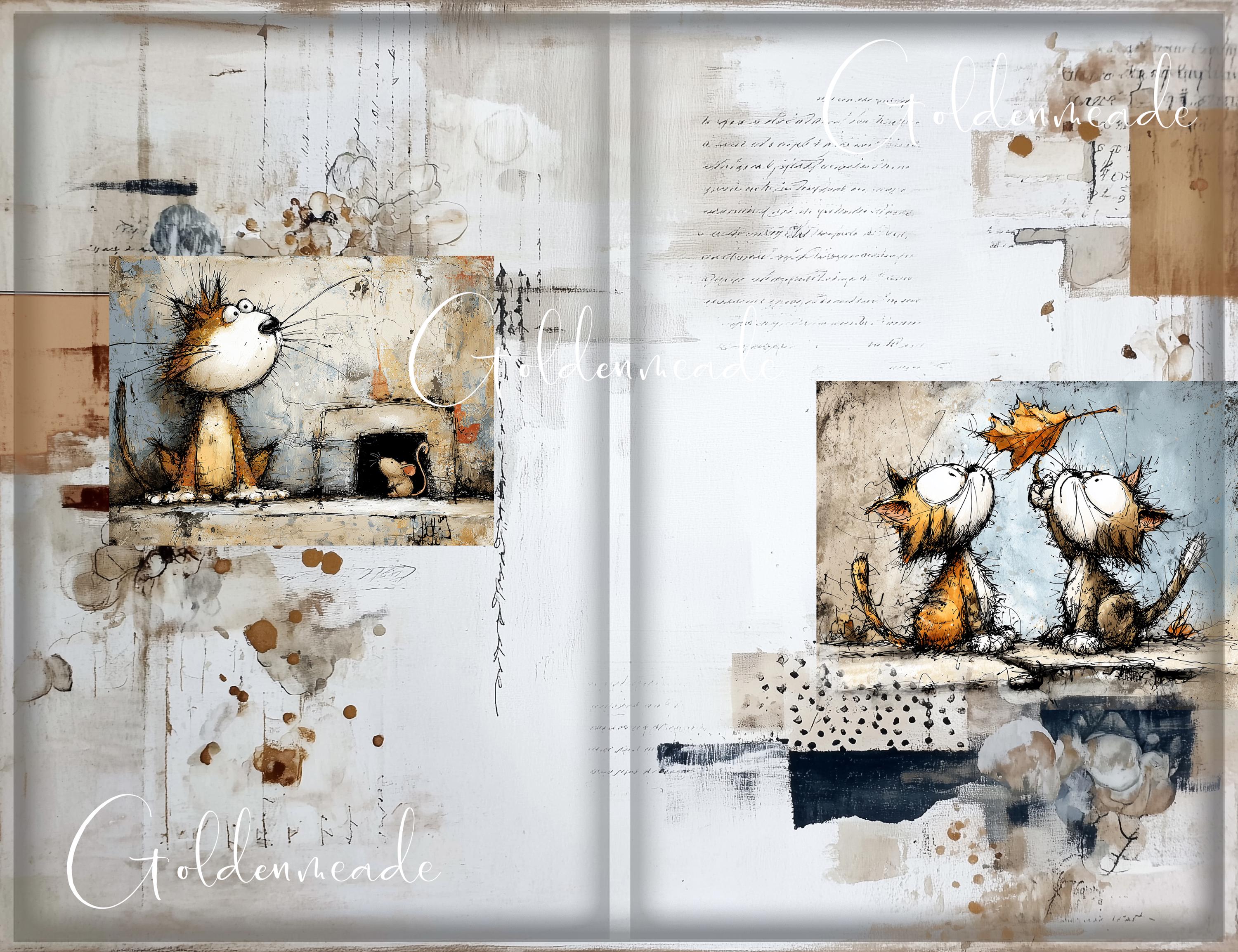 Scamps & Scallywags: A Cat Junk Journal Kit - Etsy