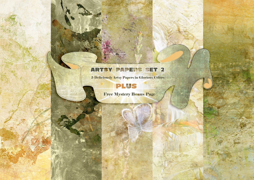 Artsy Paper Set: Junk Journal & Scrapbook Pages (digital Download) - Etsy
