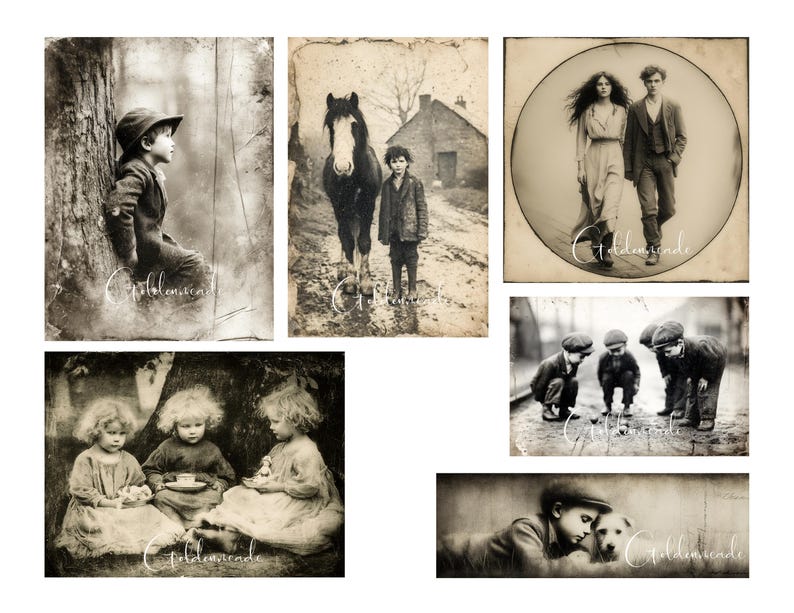 Vintage People #2 - Sepia Photos for Junk Journaling and Scrapbooking ...