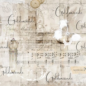 Neutral Collage Papers Set 2 - Etsy