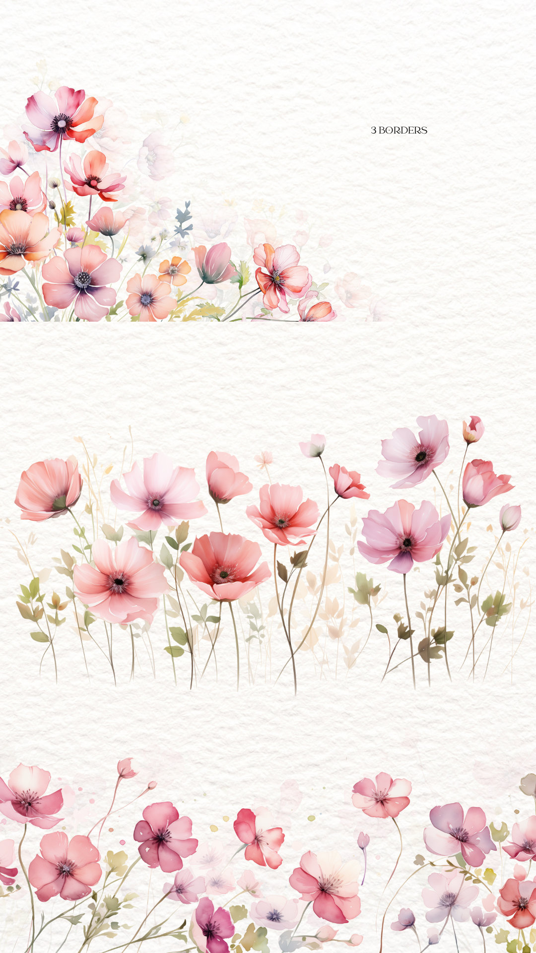Watercolor Spring Flowers Clipart Spring Clipart Blush - Etsy