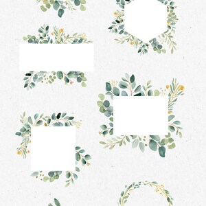 Watercolor Eucalyptus Leaves Clipart, Eucalyptus Shower Greenery ...
