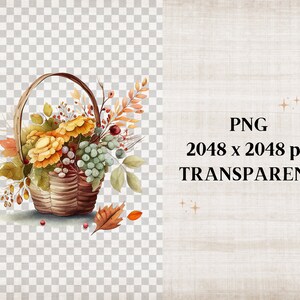 Watercolor Autumn Elements Clipart, Cozy Fall Clipart Set, Watercolor ...