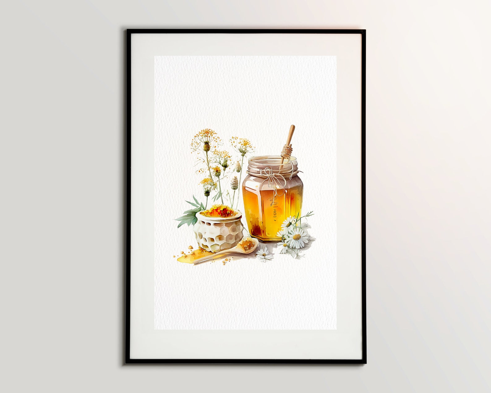 24 Watercolor Honeybee Clipart Bundle, Garden Bee and Honey Drips ...