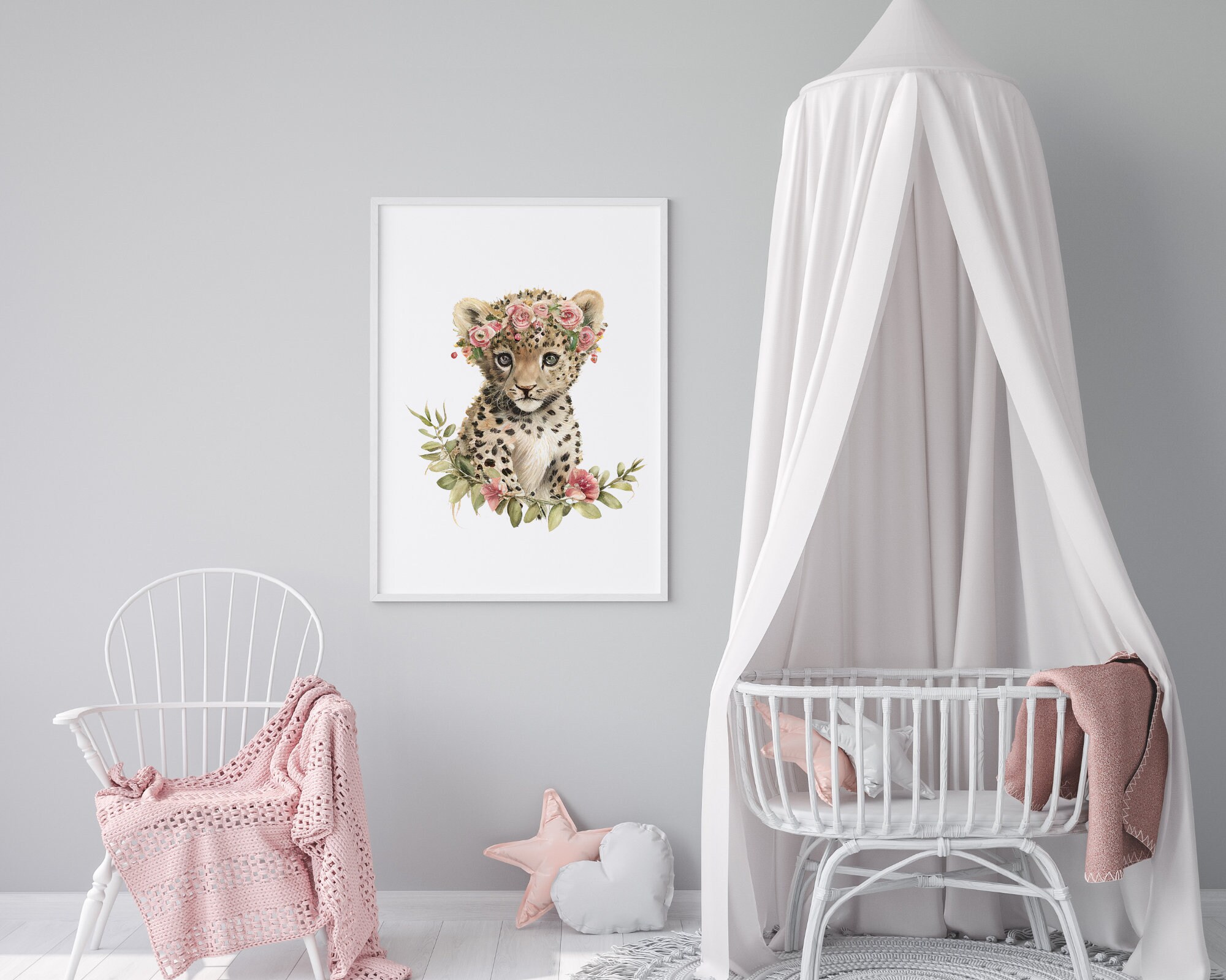 Watercolor Baby Leopard Clipart Baby Cheetah Watercolor - Etsy