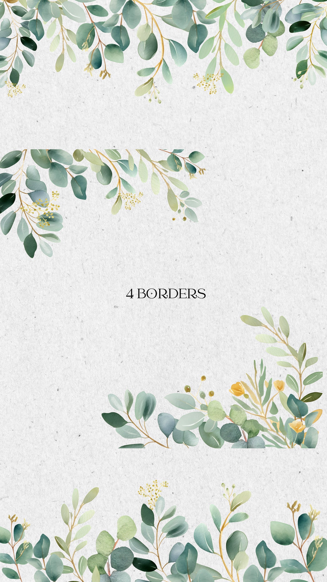 Watercolor Eucalyptus Leaves Clipart, Eucalyptus Shower Greenery ...