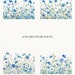Watercolor Dusty Blue Wildflowers Clipart Dusty Blue Wild Floral Border ...
