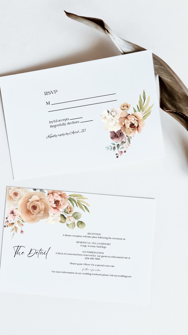 Autumn Watercolor Neutral Floral Clipart Neutral Flower - Etsy