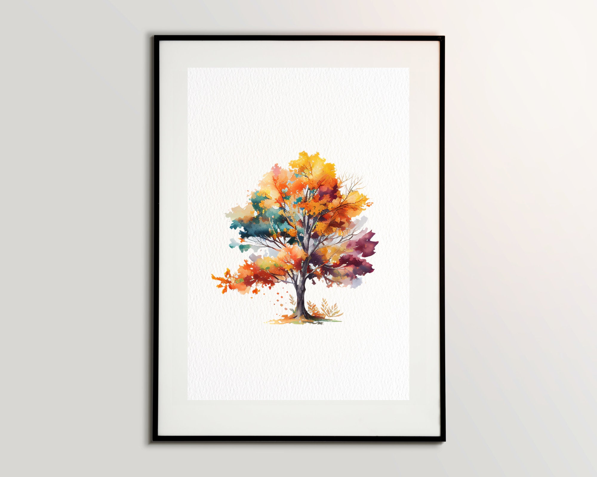 Watercolor Autumn Elements Clipart, Cozy Fall Clipart Set, Watercolor ...