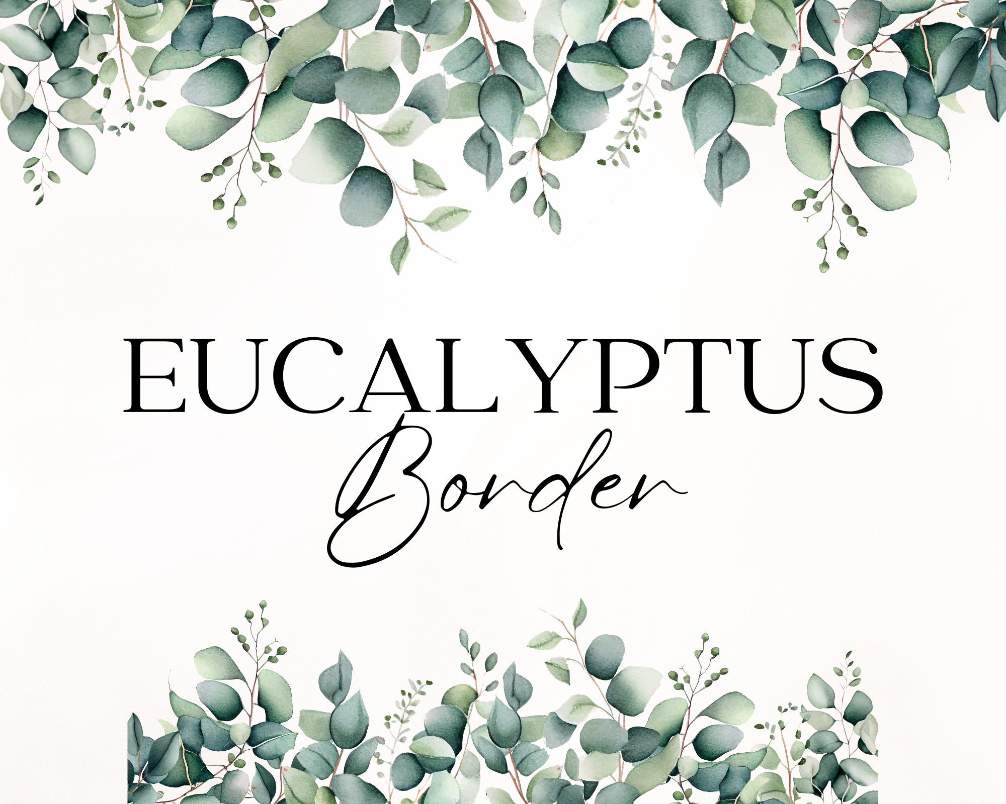 Eucalyptus Watercolor Border Eucalyptus Corner Border Wedding - Etsy Eucalyptus Watercolor Border Eucalyptus Corner Border Wedding - Etsy