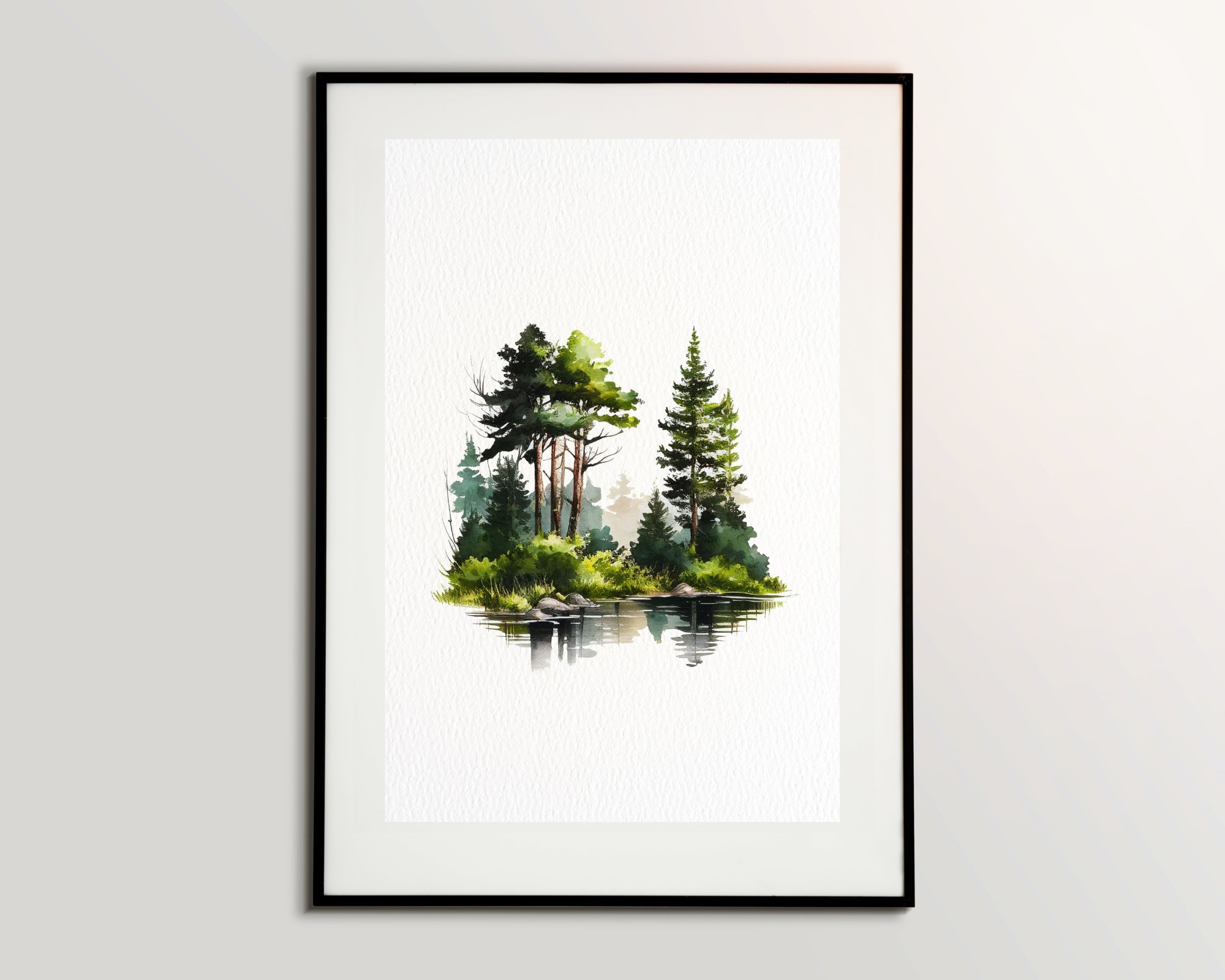 Forest Clipart Watercolor Forest Landscapes Forest Pine Tree - Etsy