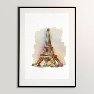 Watercolor Paris Clipart Bundle, France PNG, France Travel Clipart ...